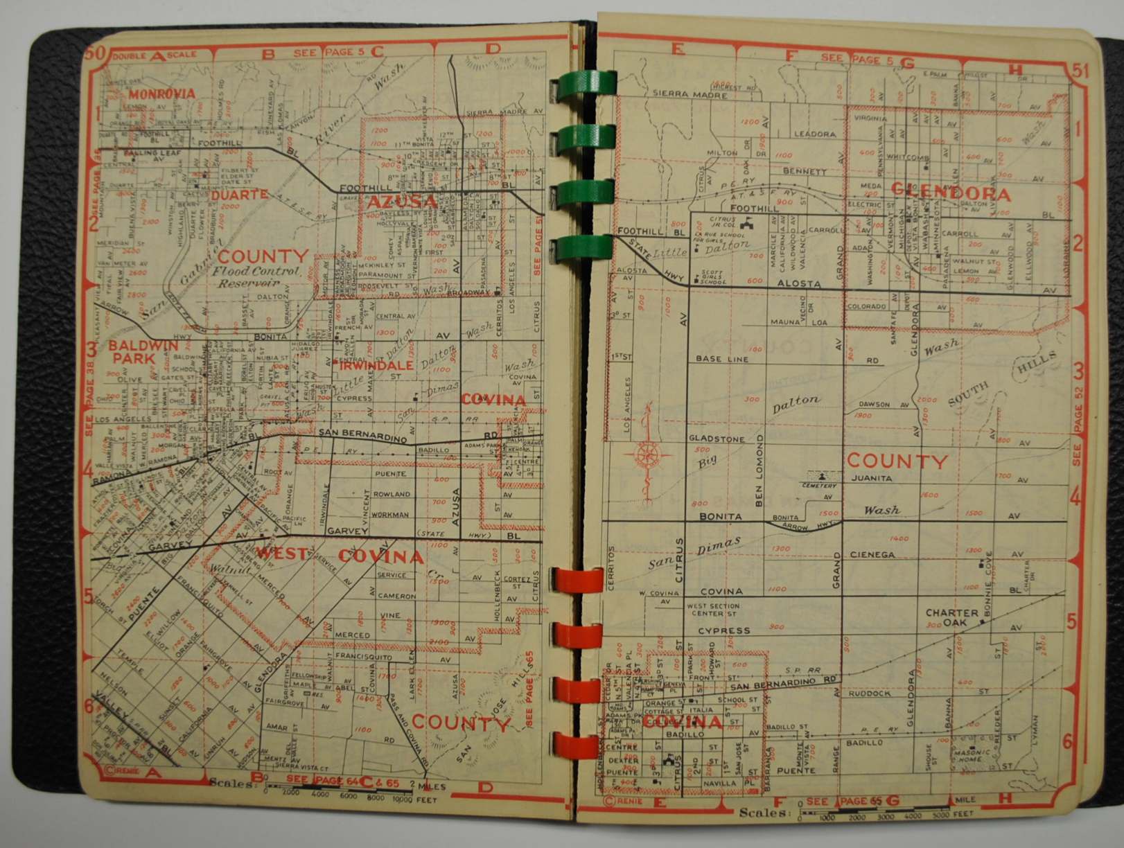 Atlas of Los Angeles, California 1945 - Kroll Antique Maps