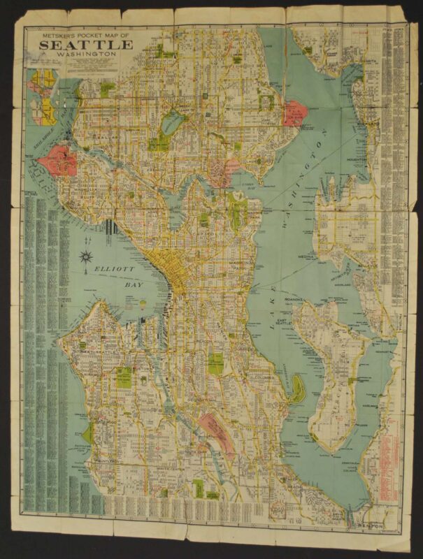 Seattle, Washington 1920s - Kroll Antique Maps