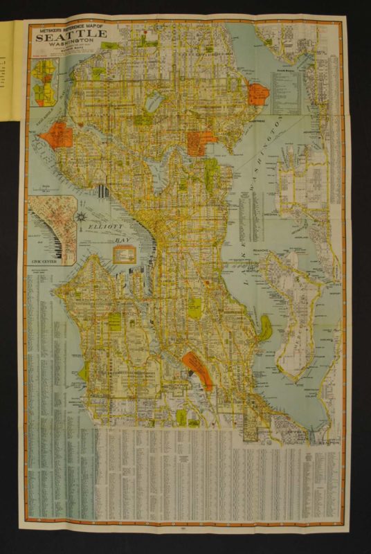 Seattle, Washington circa 1940 - Kroll Antique Maps