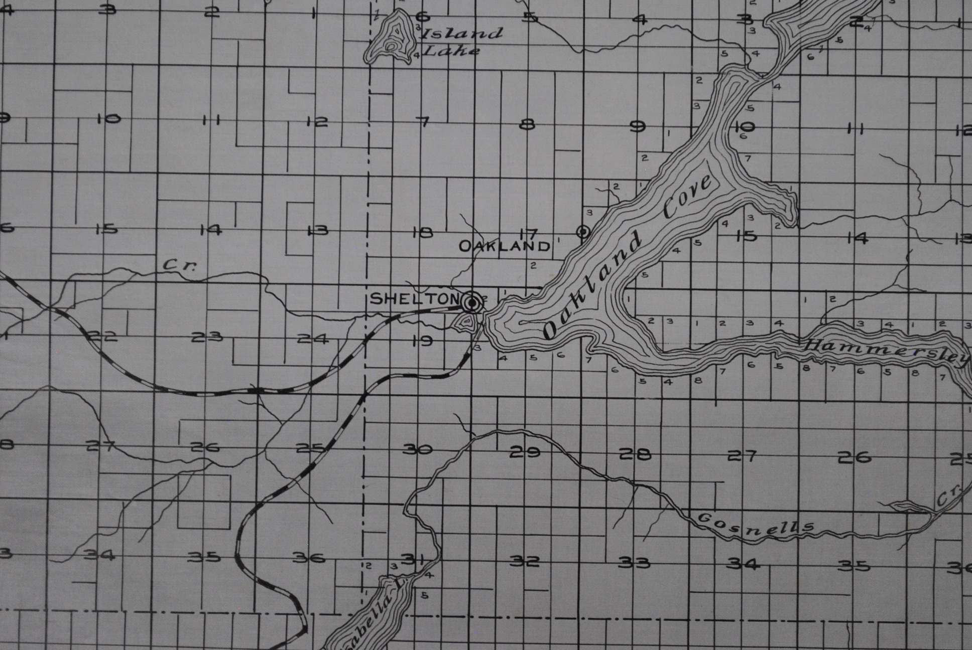 Mason County, Washington circa 1910 - Kroll Antique Maps