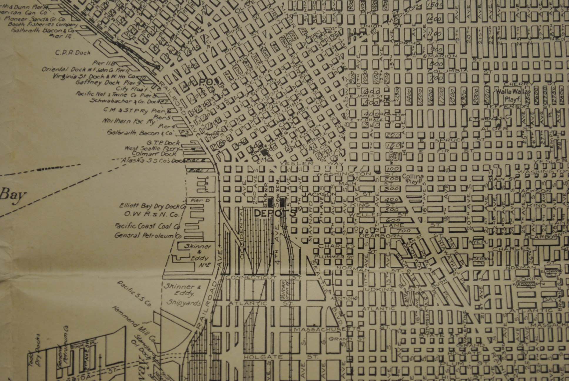 Seattle, Washington 1920 - Kroll Antique Maps