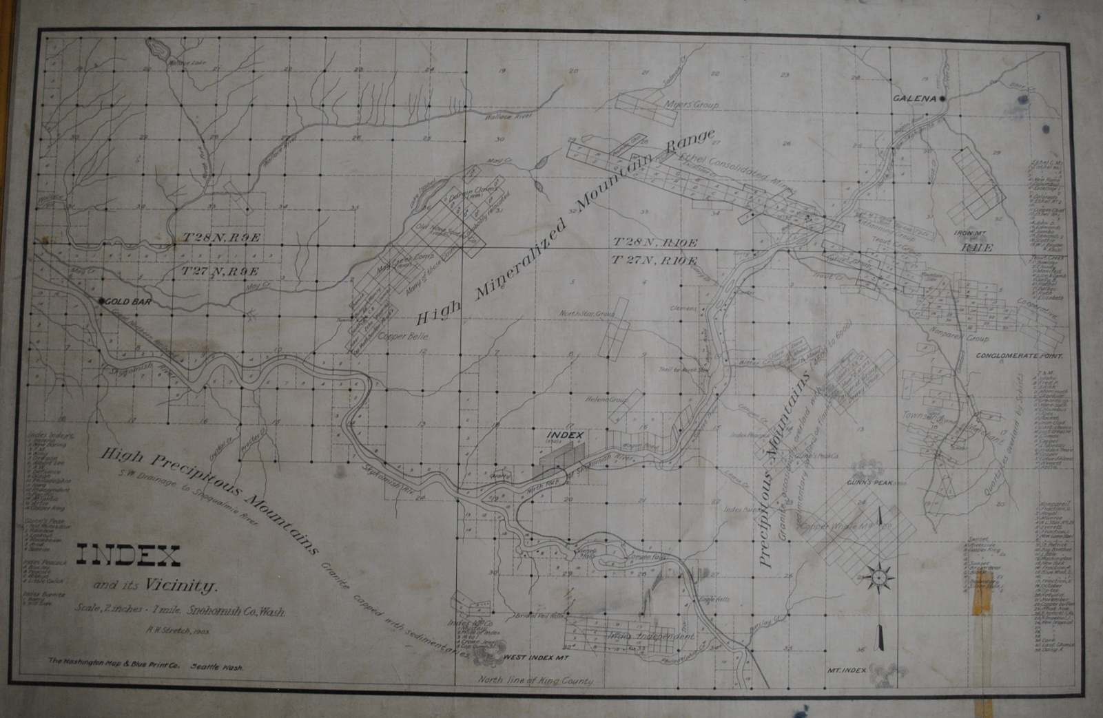 Index, Washington Mining Map 1903 - Kroll Antique Maps