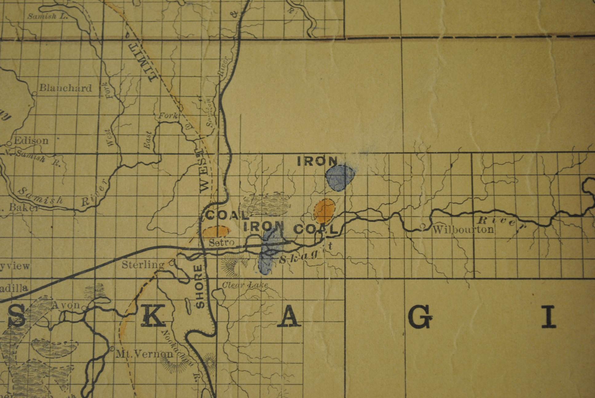 Puget Sound, Washington 1890 - Kroll Antique Maps