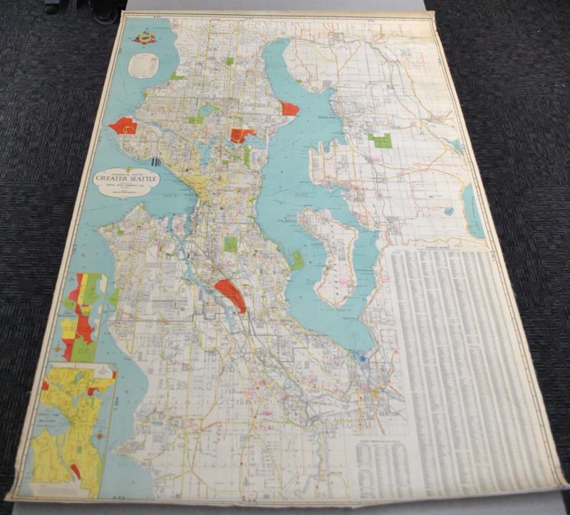 Greater Seattle circa 1930 - Kroll Antique Maps