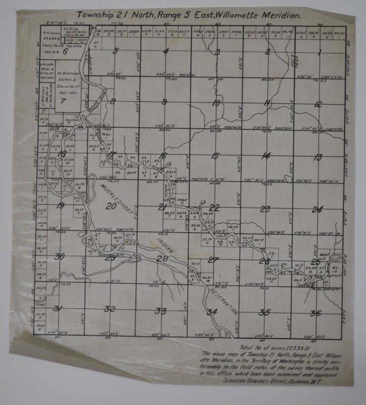 Auburn, Washington Township Map circa 1890s - Kroll Antique Maps