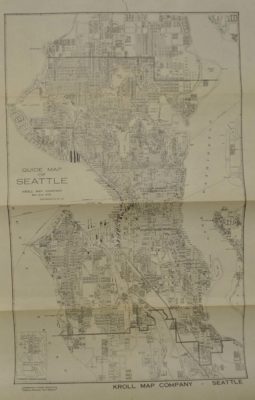 Seattle, Washington circa 1924 - Kroll Antique Maps