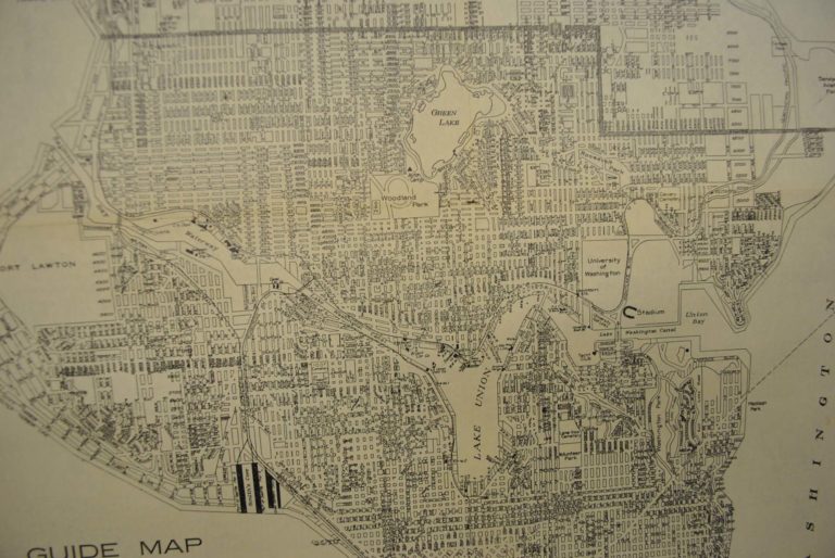 Seattle, Washington circa 1924 - Kroll Antique Maps