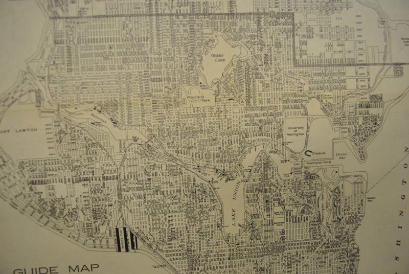 Map Of Seattle Circa 1900