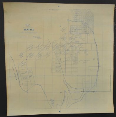 Seattle, Washington circa 1880’s - Kroll Antique Maps