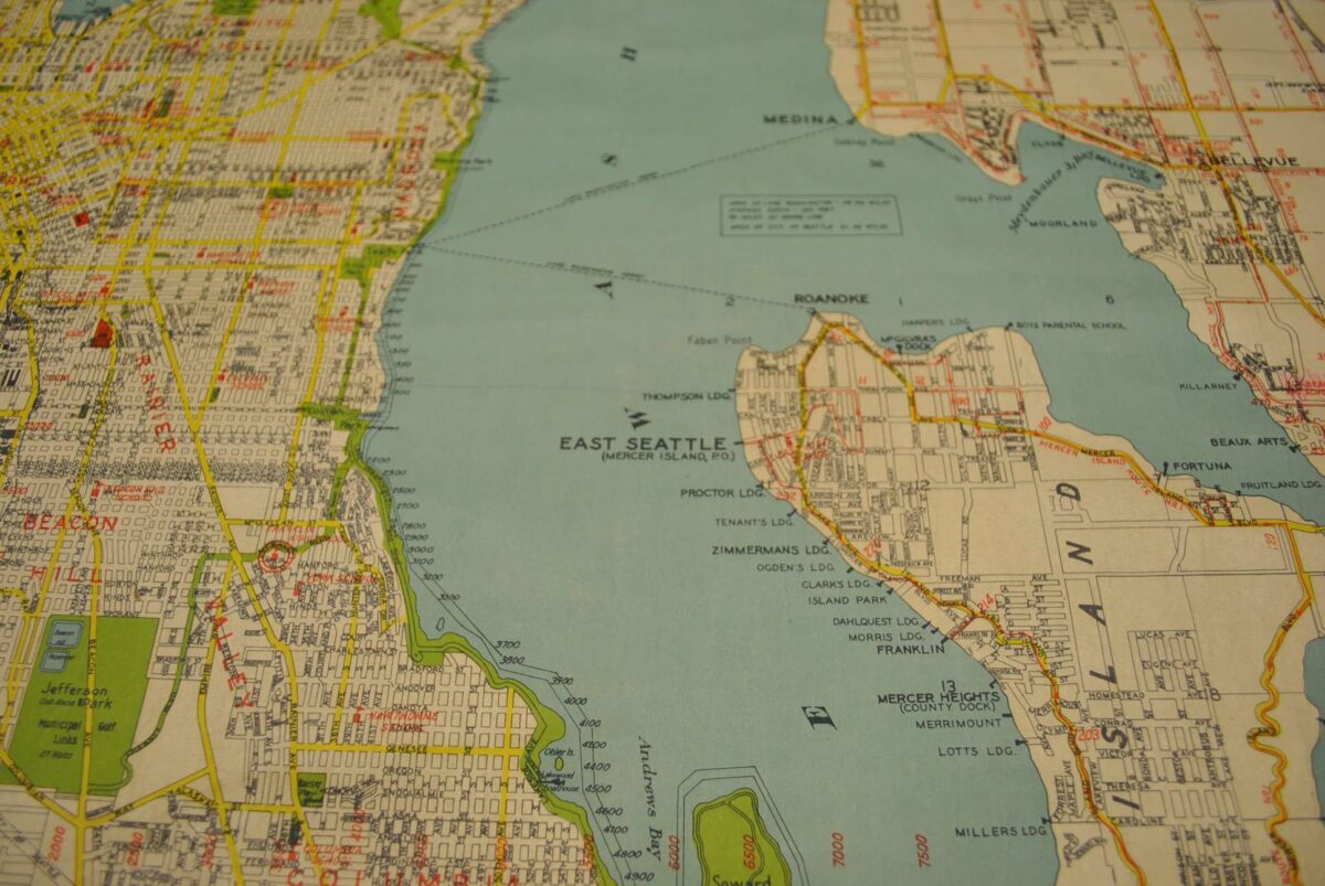 Greater Seattle circa 1930 - Kroll Antique Maps