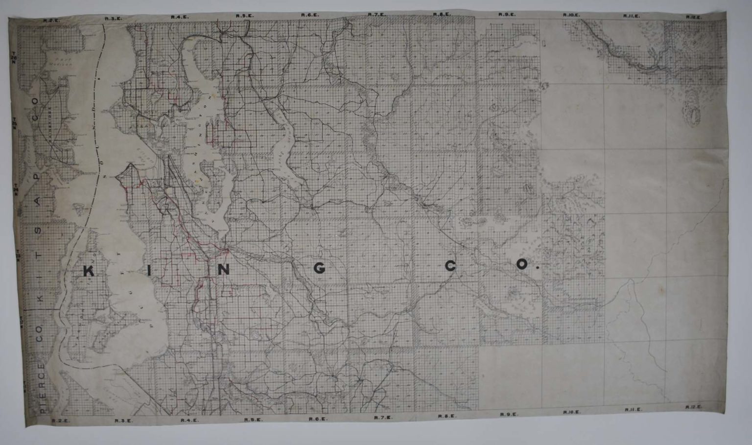 King County, Washington circa 1900 - Kroll Antique Maps