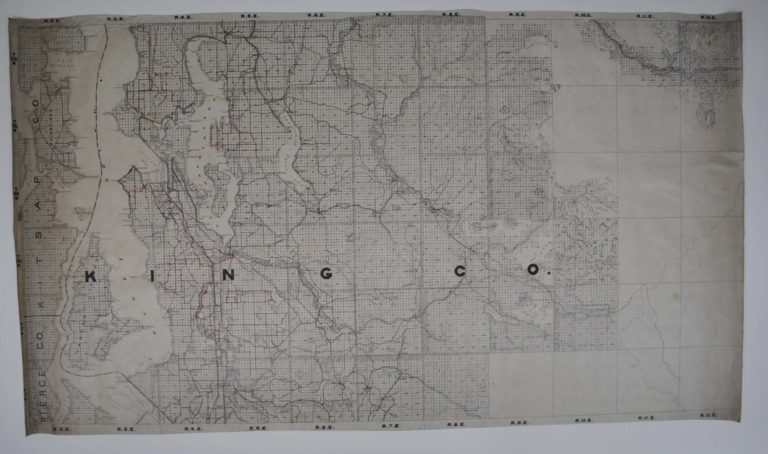 King County, Washington circa 1900 - Kroll Antique Maps