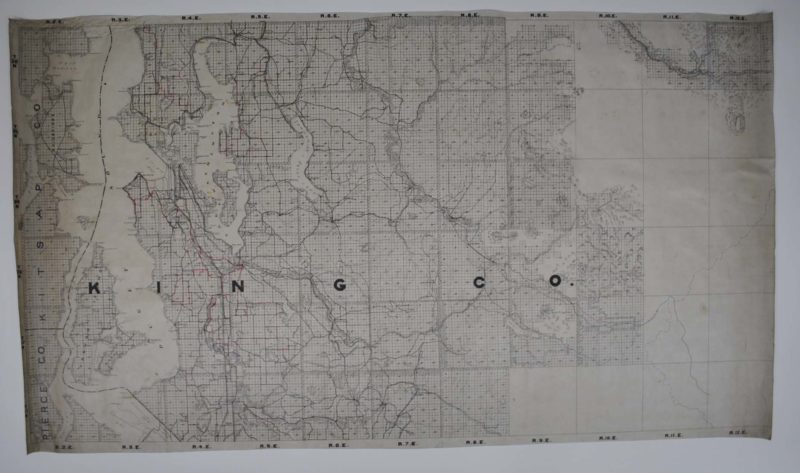 King County, Washington circa 1900 - Kroll Antique Maps
