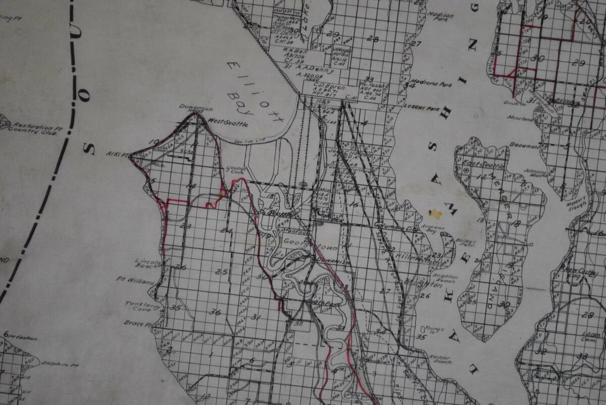King County, Washington circa 1900 - Kroll Antique Maps