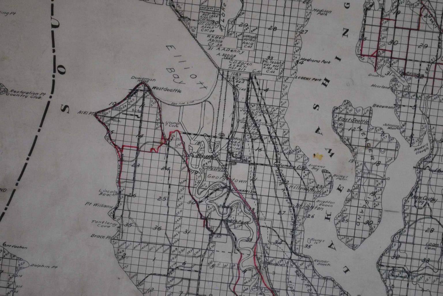 King County, Washington circa 1900 - Kroll Antique Maps