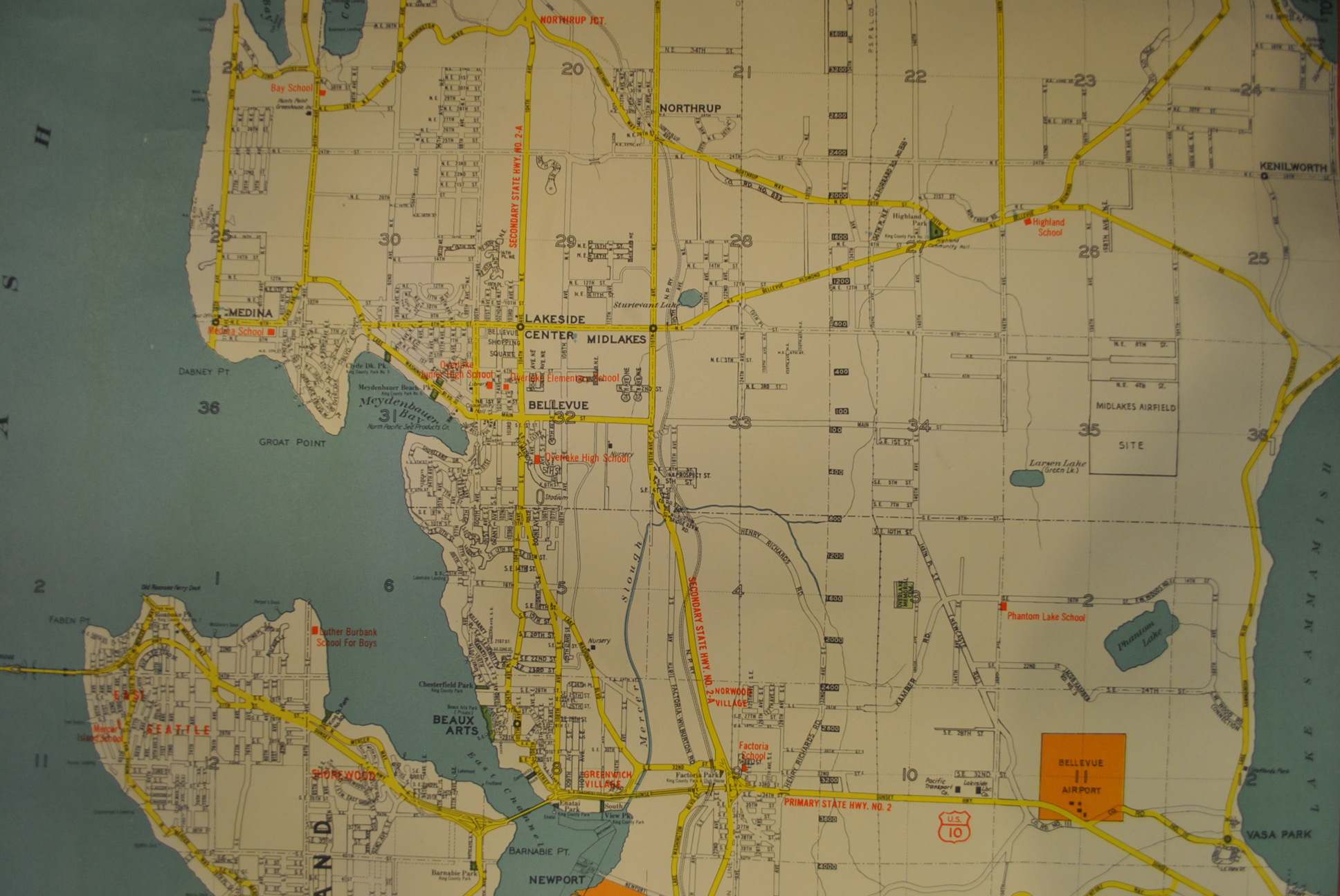Map Of Seattle Circa 1900
