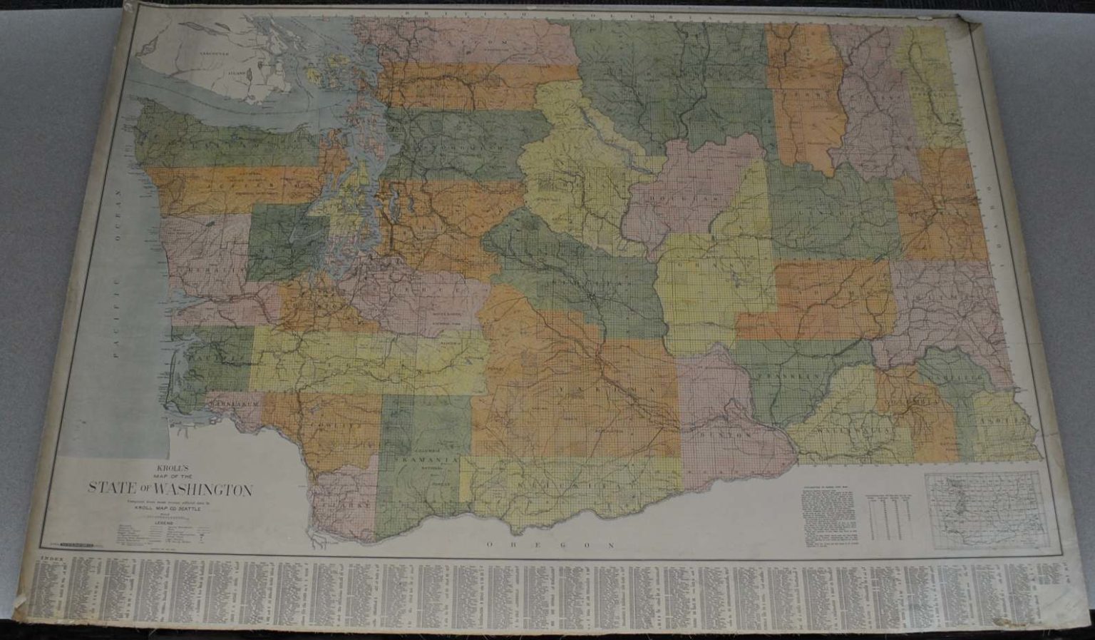 Washington 1913 – SOLD - Kroll Antique Maps