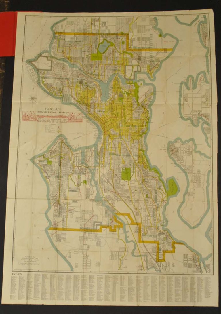 Seattle, Washington 1920 - Kroll Antique Maps