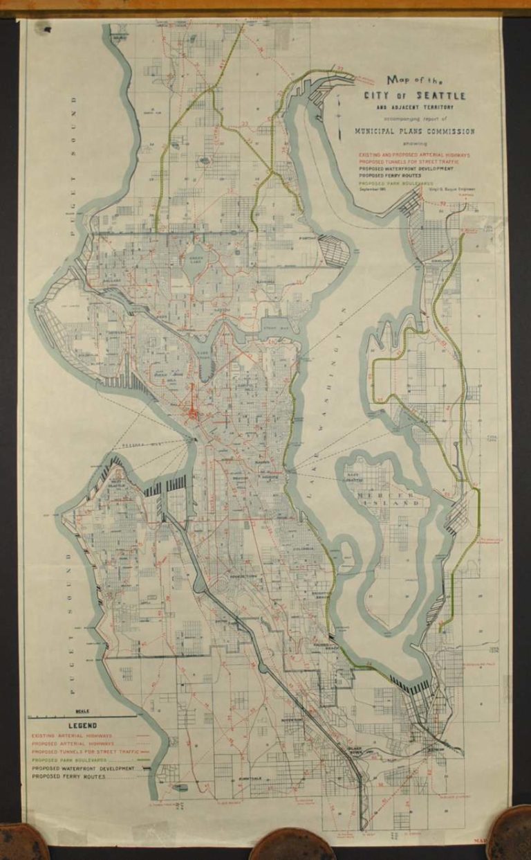 Seattle, Washington 1911 - Kroll Antique Maps