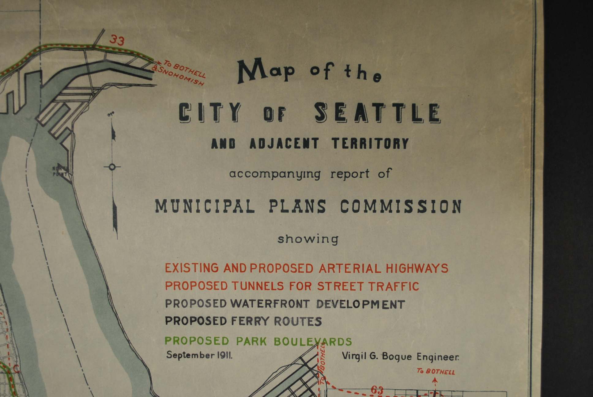 Seattle, Washington 1911 - Kroll Antique Maps