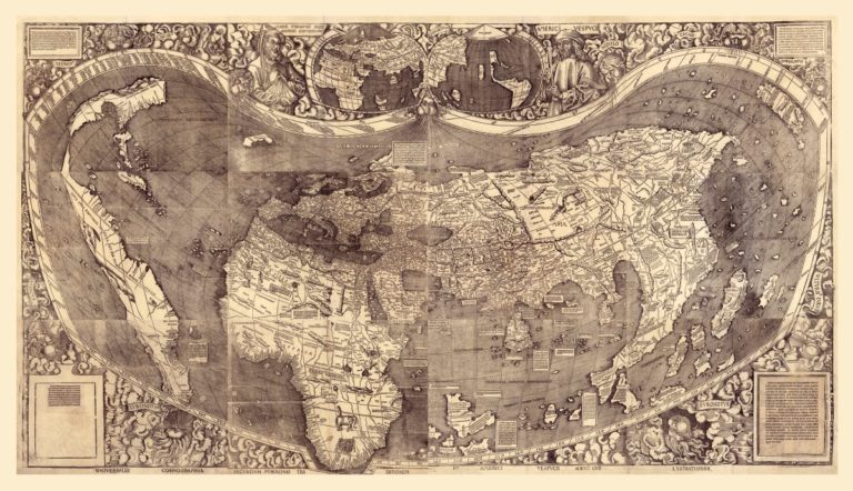 World 1507 (First to name ‘America’) - Kroll Antique Maps