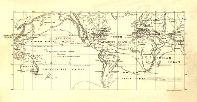 World 1875 - Kroll Antique Maps