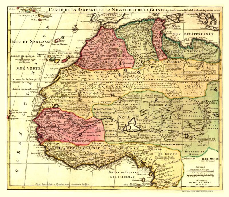 Africa 1792 - Kroll Antique Maps